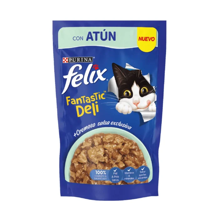 Pouch Felix Fantastic Deli con Atún • Centro Veterinario San Martín